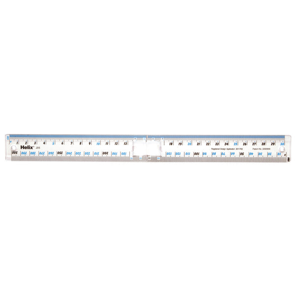 Helix® Folding Clear Plastic 30cm Ruler – Eduzone Ltd